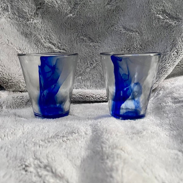 Bormioli Blue Glasses - Etsy