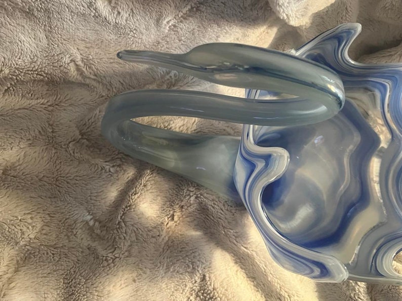 Vintage 1960s Sooner Glass Swan Bowl - Etsy