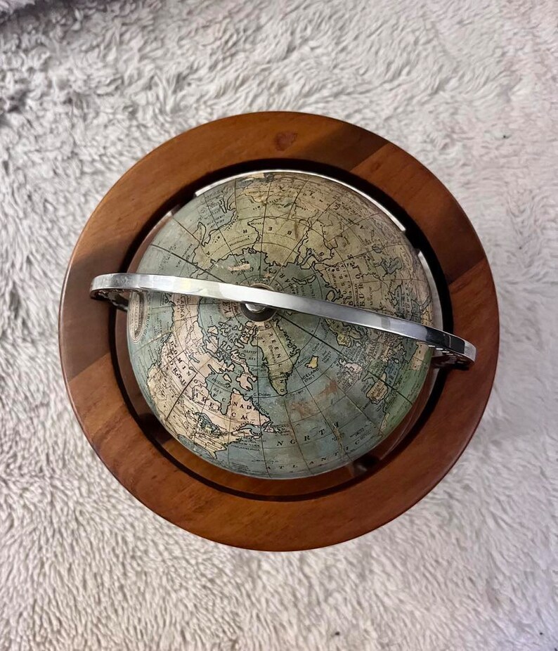 Very Rare 8in Depression Era Petit Desk Globe Full Mount 8 Inch World ...