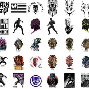 Black Panther Mega Bundle Svg, Black Panther Png, Black Panther Clipart ...