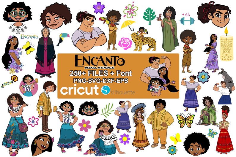 Encanto PNG Bundle Encanto Digital Download Letters Numbers - Etsy
