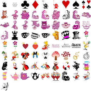 Alice in Wonderland SVG Bundle, Alice SVG, Princess Svg, Alice in ...