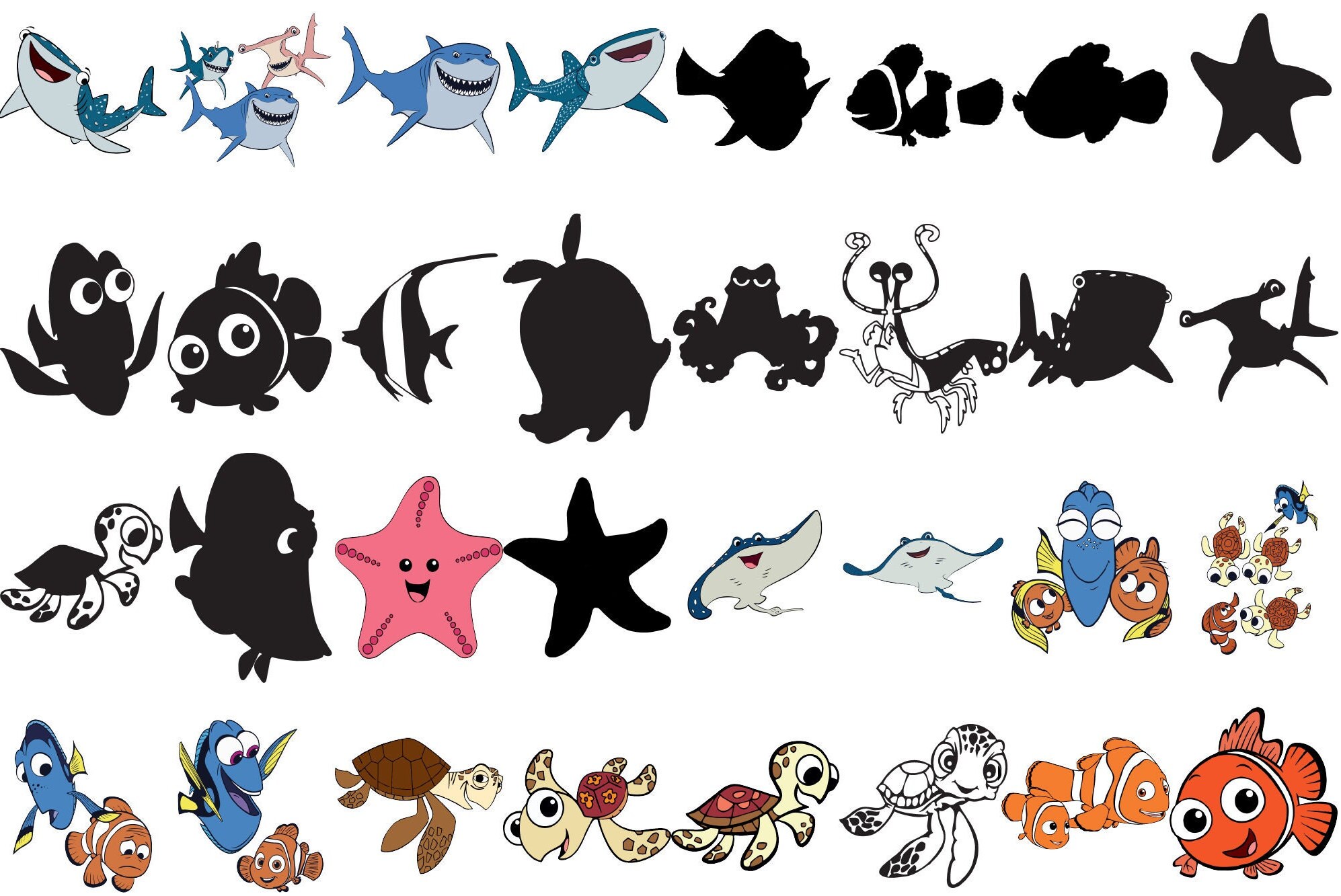 Nemo Layered SVG Finding svg Nemo PNG Dory SVG Nemo - Etsy México