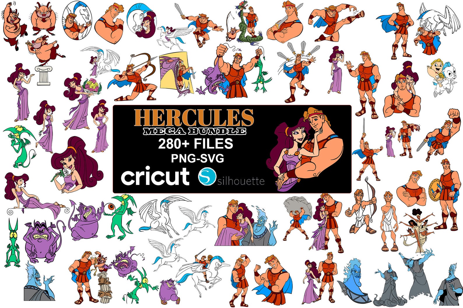 Hercules Mega Bundle Svg, Hercules Png, Hercules Clipart, Hercules Svg ...
