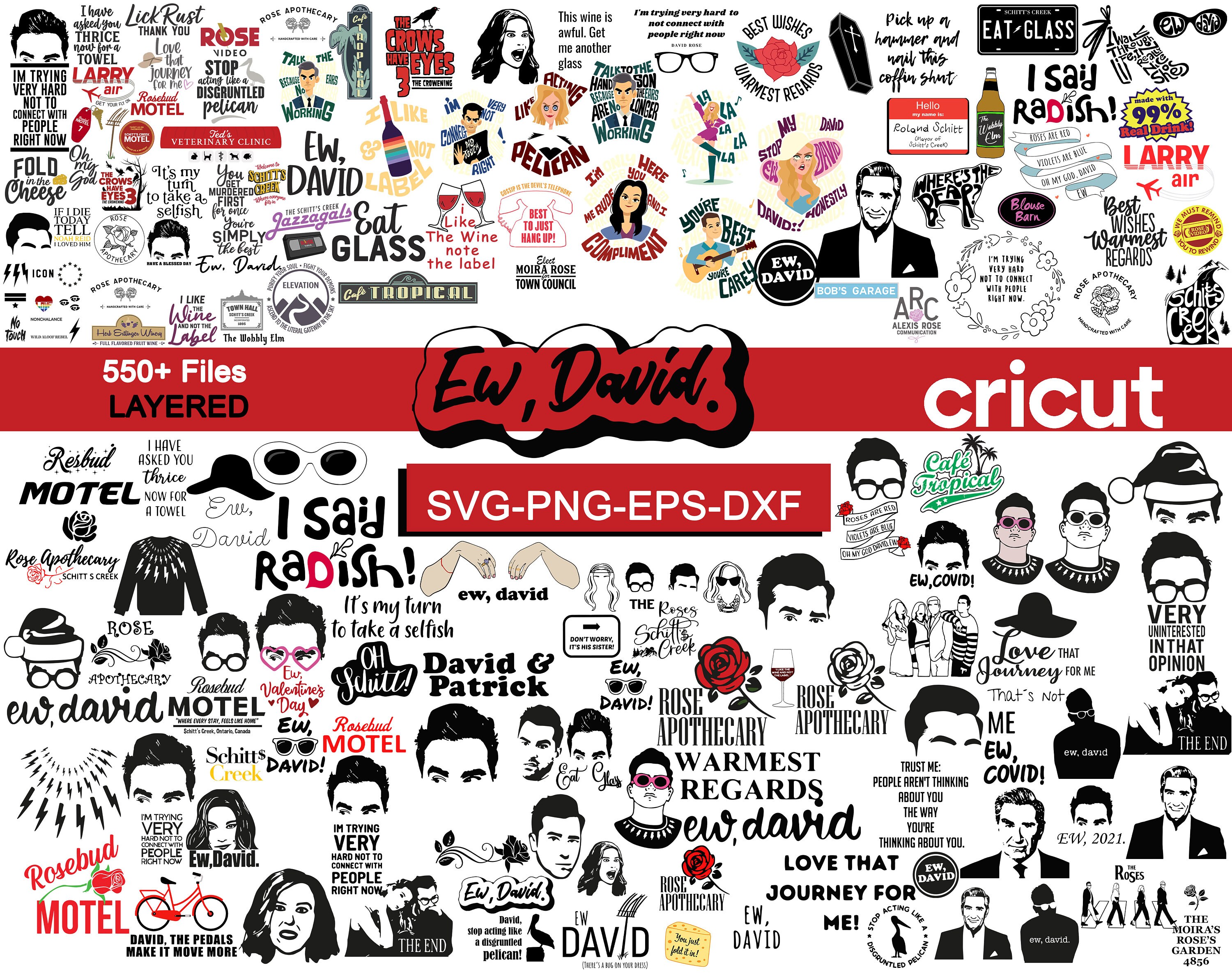 Ew David Bundle SVG David Rose SVG Tv Show Ew David PNG - Etsy UK