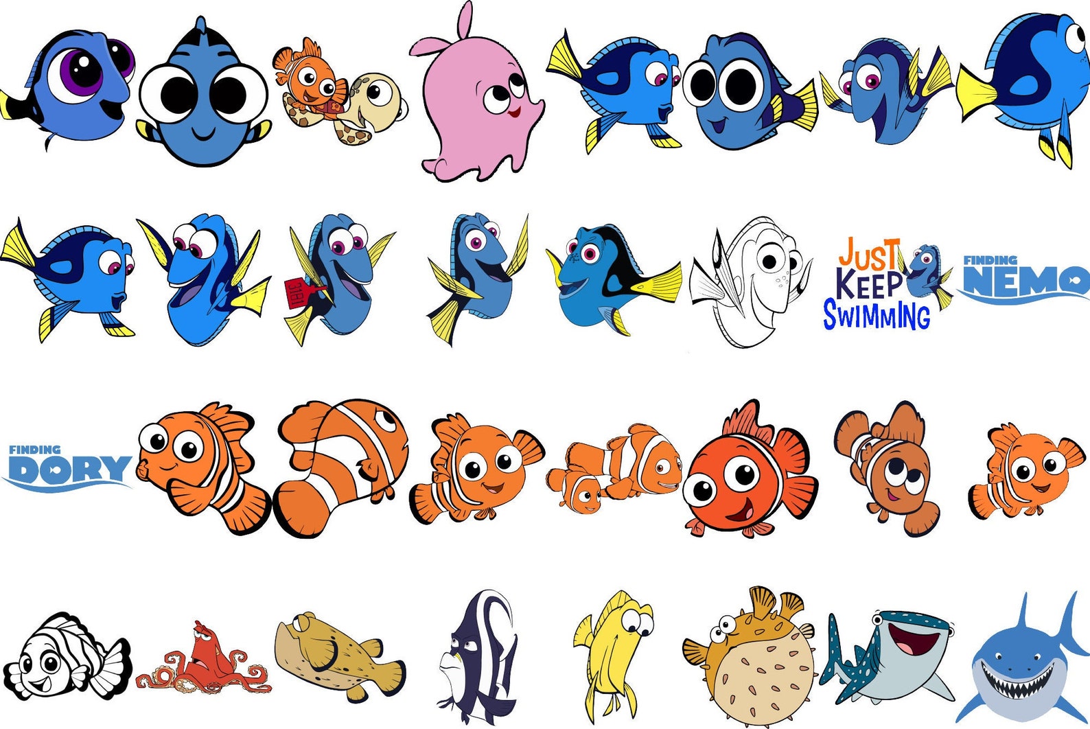Nemo Layered SVG Finding svg Nemo PNG Dory SVG Nemo - Etsy México