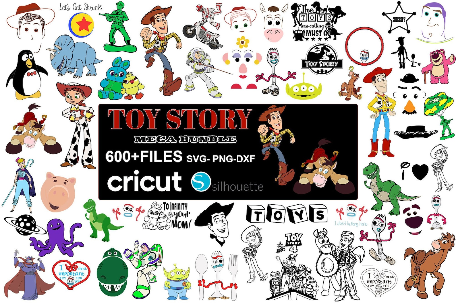 Toy Story Files Toy Story SVG Bundle Toy Story Font Toy - Etsy