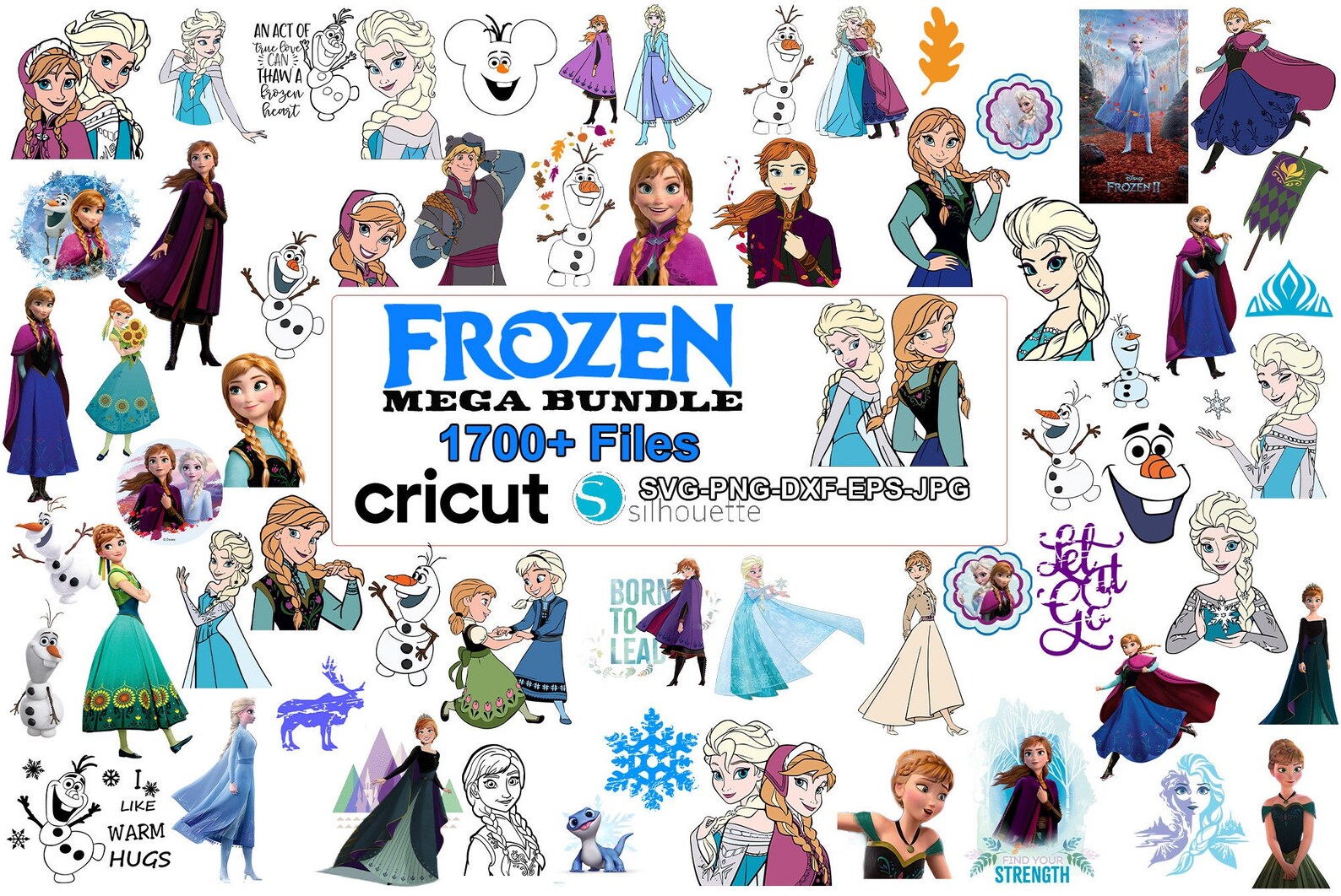 FROZEN SVG Bundle FROZEN Svg Files for Cricut Frozen - Etsy Australia
