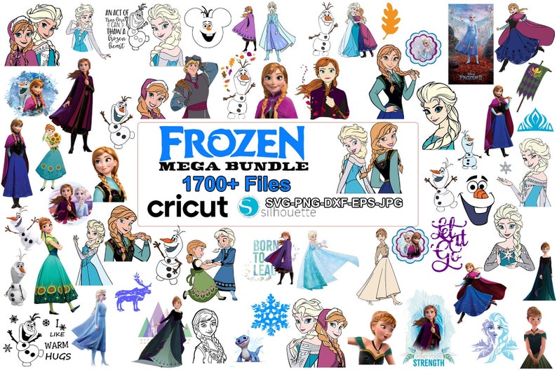FROZEN SVG Bundle FROZEN Svg Files for Cricut Frozen - Etsy Australia