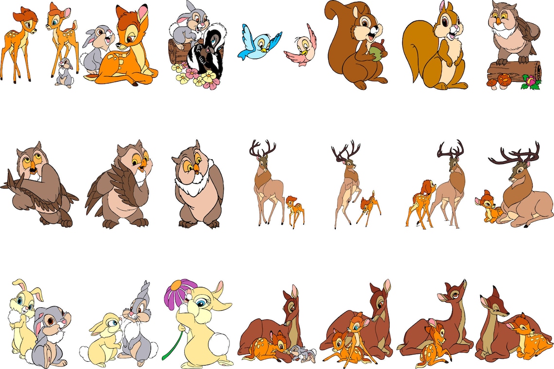 Bambi Mega Bundle Svg Bambi Png Bambi Clipart Deer Svg for - Etsy Canada