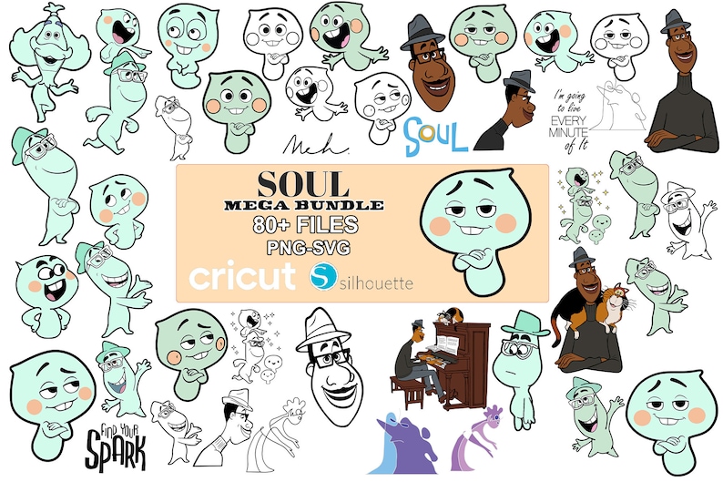 Soul Mega Svg Bundle, archivo SVG de Soul para cricut, archivos SVG en ...