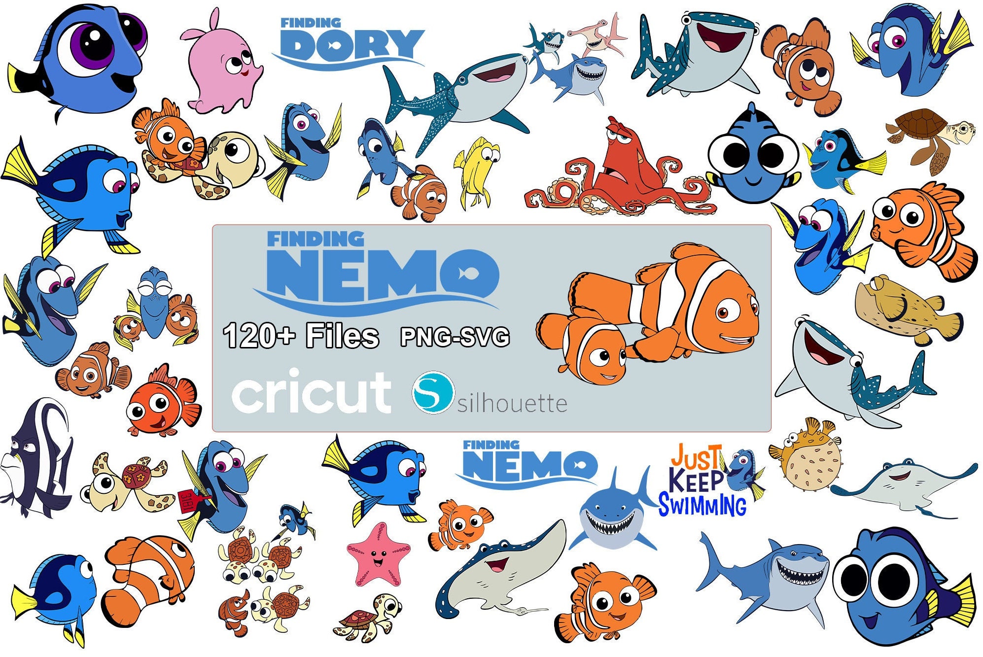 Nemo Layered SVG Finding Svg Nemo PNG Dory SVG Nemo - Etsy Australia