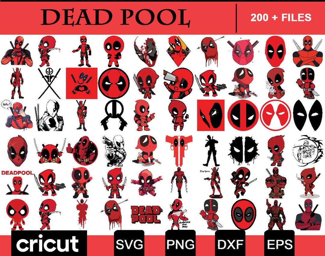 Deadpool SVG, Deadpool Svg Files for Cricut Deadpool, Deadpool Clipart ...
