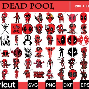 Deadpool SVG, Deadpool Svg Files for Cricut Deadpool, Deadpool Clipart ...