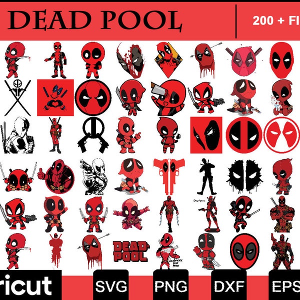 Deadpool Cricut Files - Etsy