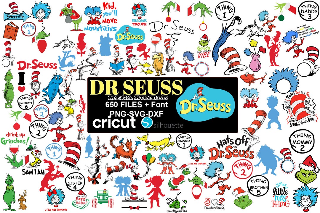 Dr Seuss Svg, Dr Seuss Font, Dr Seuss Hat SVG, Dr Seuss for Teachers ...