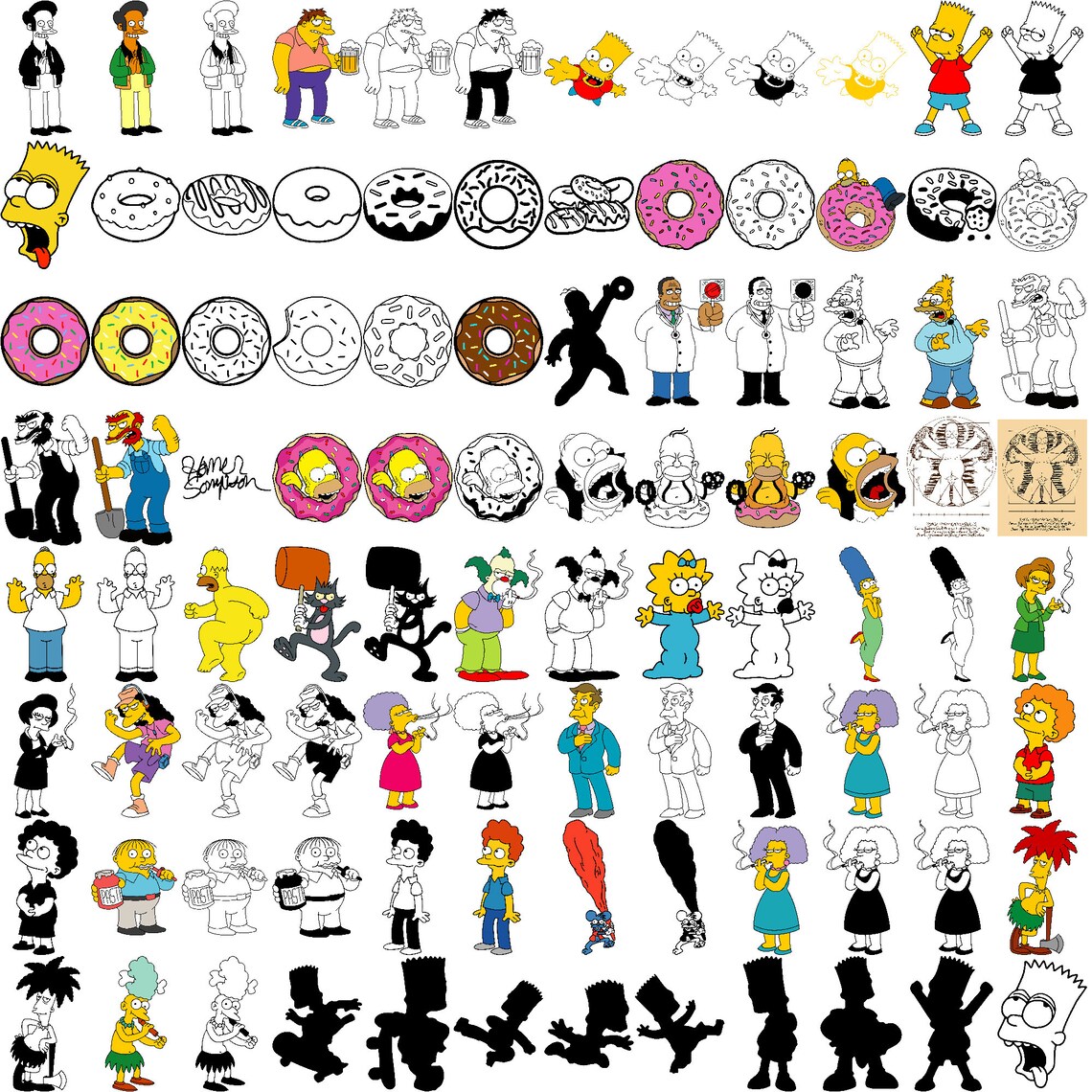 The Simpsons SVG the Simpsons Svg Files for Cricut the - Etsy Canada