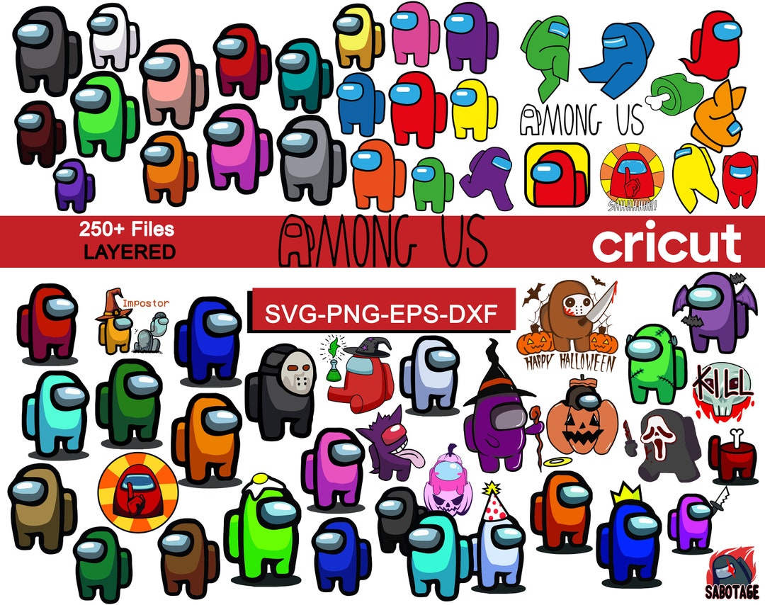 Among Us Svg Bundle Among Us Character Among Us Cricut Instant