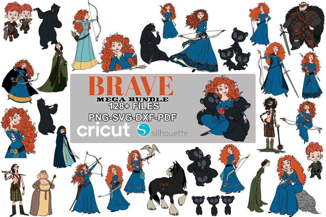 Brave Svg, Brave Bundle SVG for Cricut, Brave Layered Svg, Brave ...