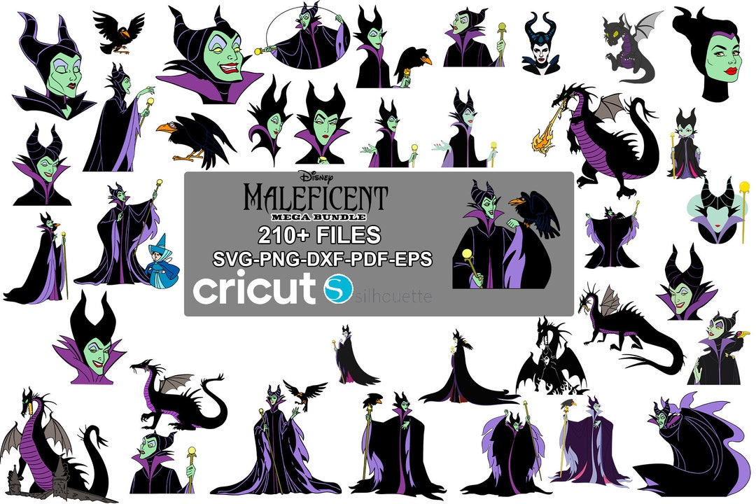 Maleficent SVG Bundle, Maleficent Clipart, Maleficent Png, Maleficent ...