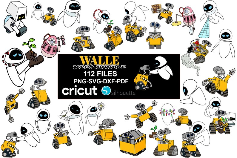 Wall E Layered Svg, Wall E Svg, WALL E PNG, WALL E Clipart for Cricut ...