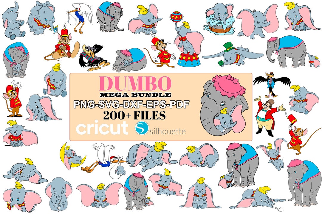 Dumbo SVG Bundle, Dumbo Birthday Svg, Digital File, Instant Download ...