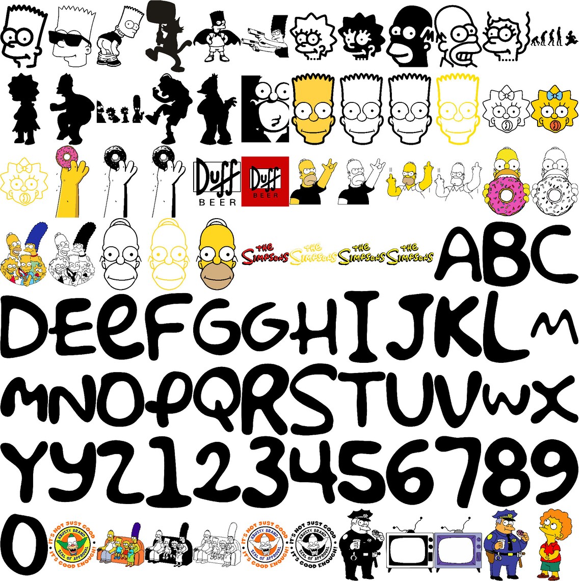 The Simpsons SVG the Simpsons Svg Files for Cricut the - Etsy Canada