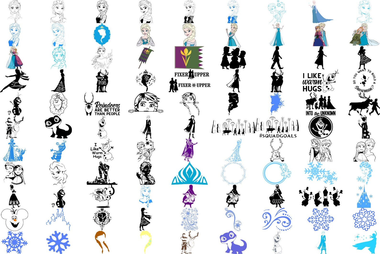 FROZEN SVG Bundle FROZEN Svg Files for Cricut Frozen - Etsy Australia