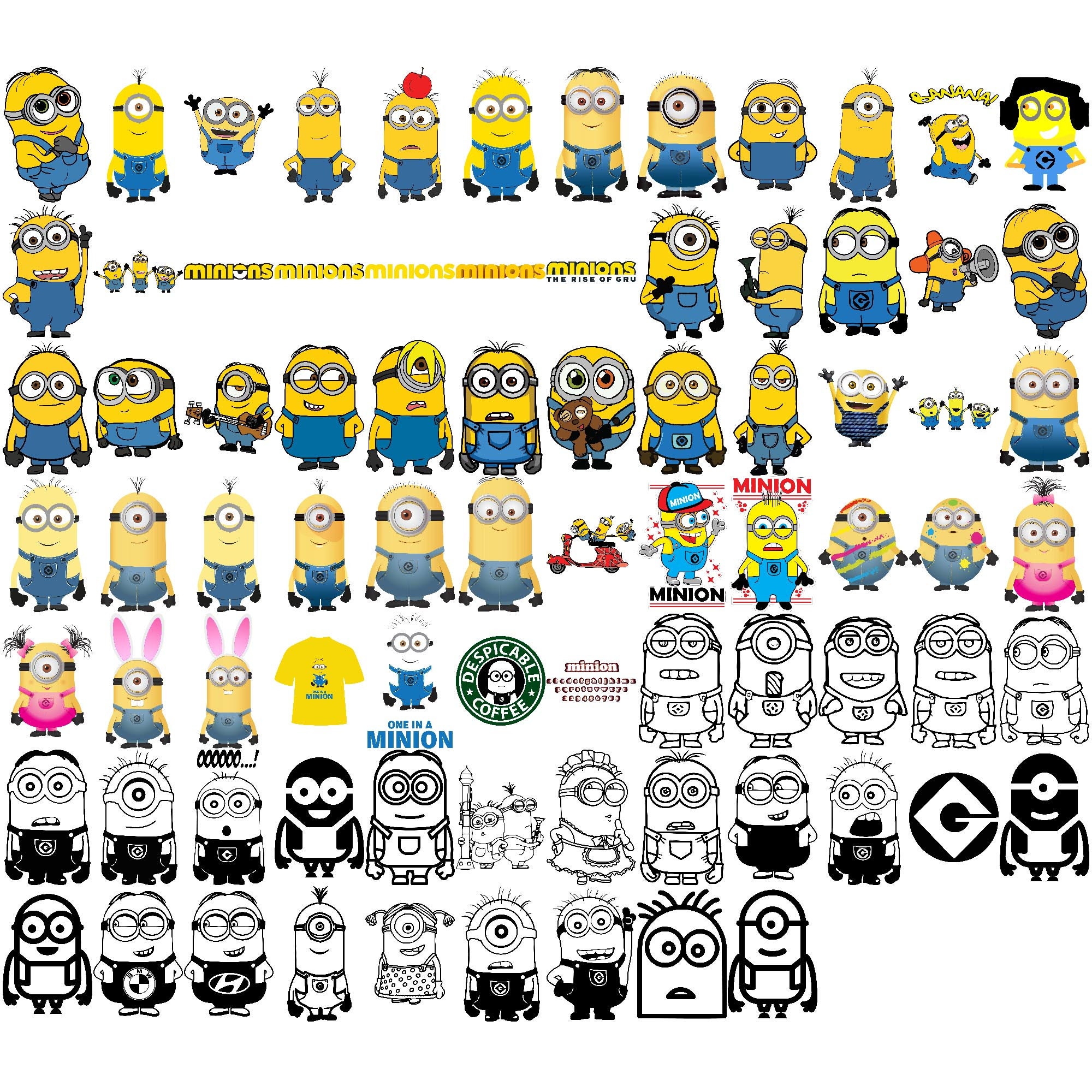 Minions Svg Bundle Minions Faces SVG Vector Bundle Minions - Etsy UK