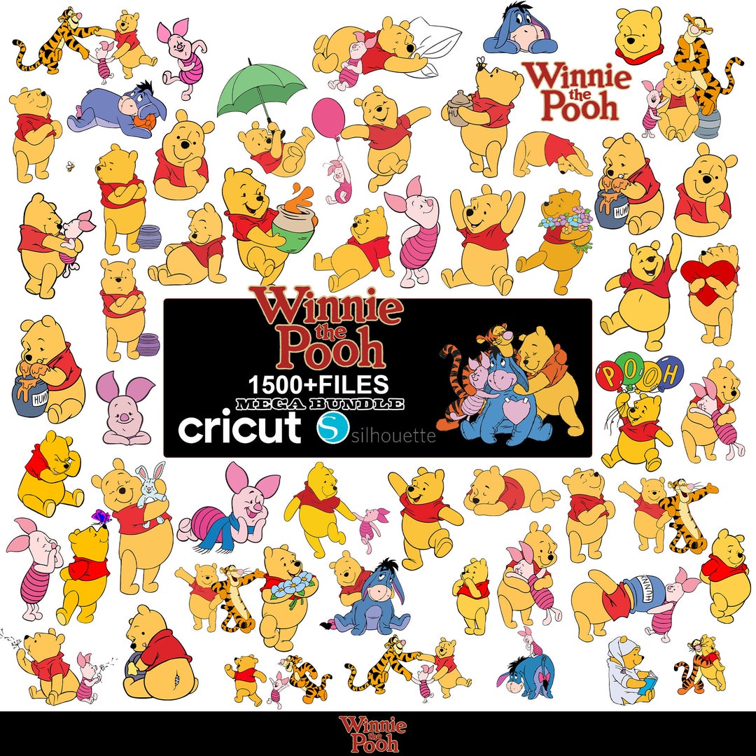 Winnie the Pooh SVG Bundle, Pooh Svg Bundle, Winnie the Pooh Png ...