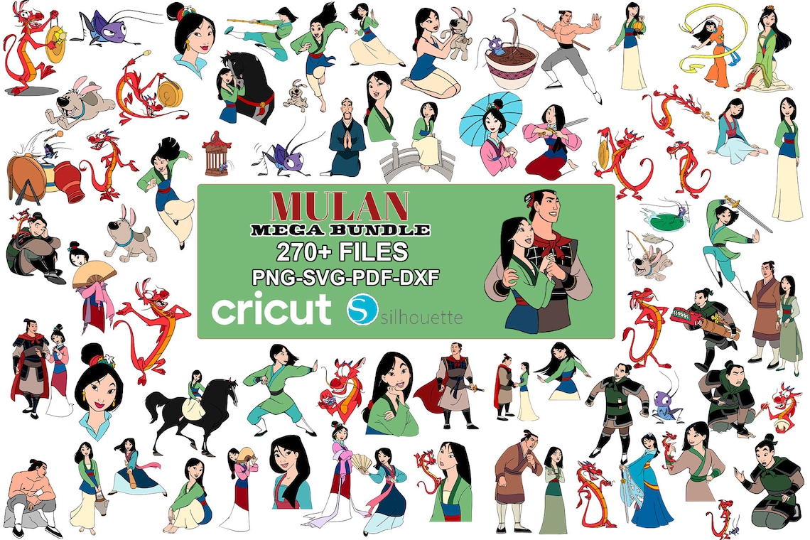 Mulan Digital Download, Mulan Bundle Layered ,mulan Svg,cricut, Mulan ...