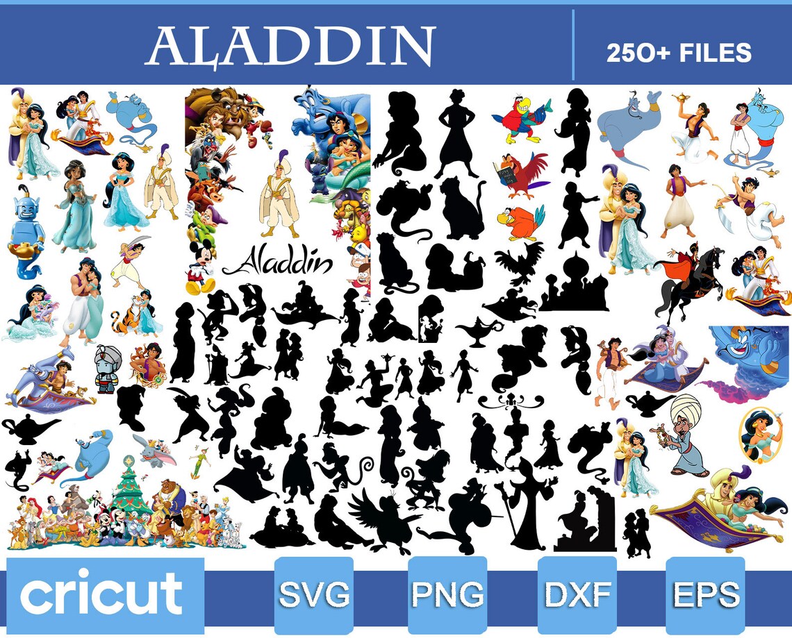 Aladdin SVG Princess Jasmine SVG for Cricut Princess SVG - Etsy