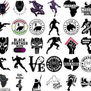 Black Panther Mega Bundle Svg, Black Panther Png, Black Panther Clipart ...