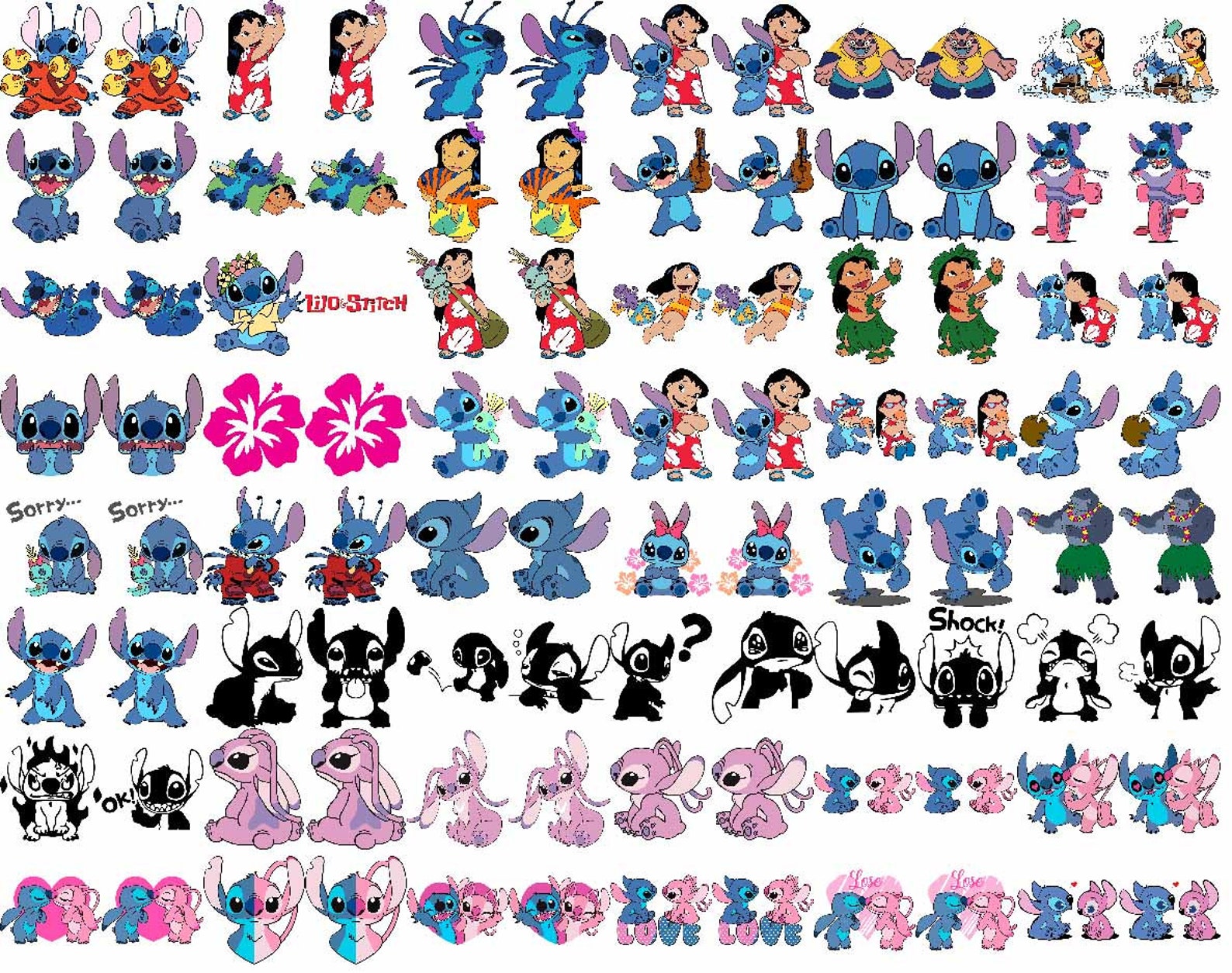 Lilo and Stitch Svg Lilo and Stitch Bundle SVG for Cricut - Etsy