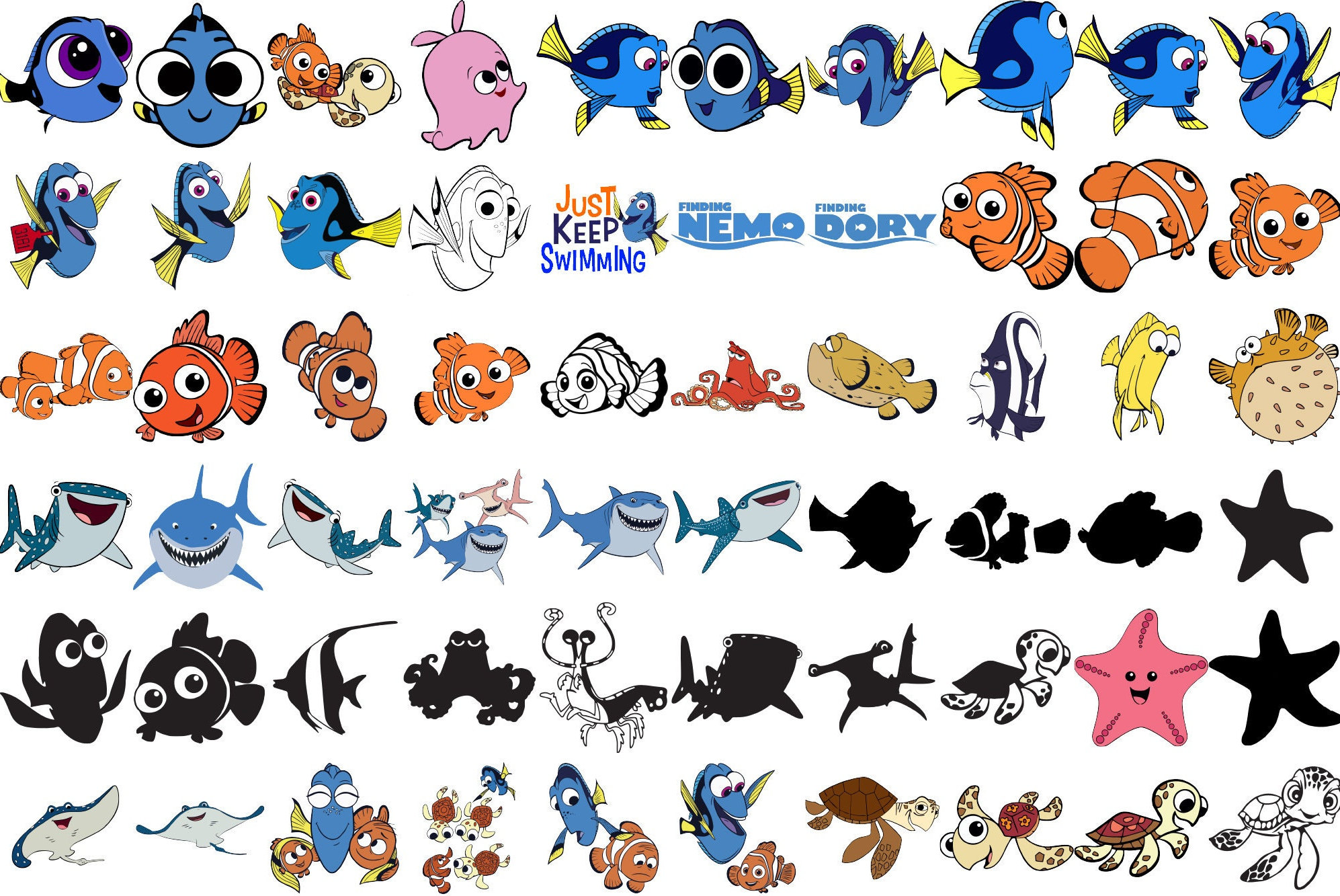 Nemo Layered SVG Finding svg Nemo PNG Dory SVG Nemo - Etsy México