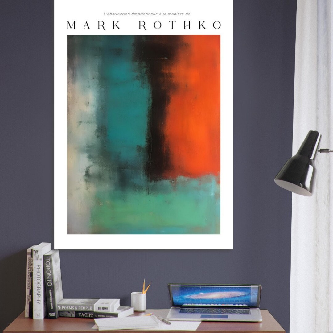 Museum Gallery Exhibition Poster Print Rothko Wall Art Colorful ...