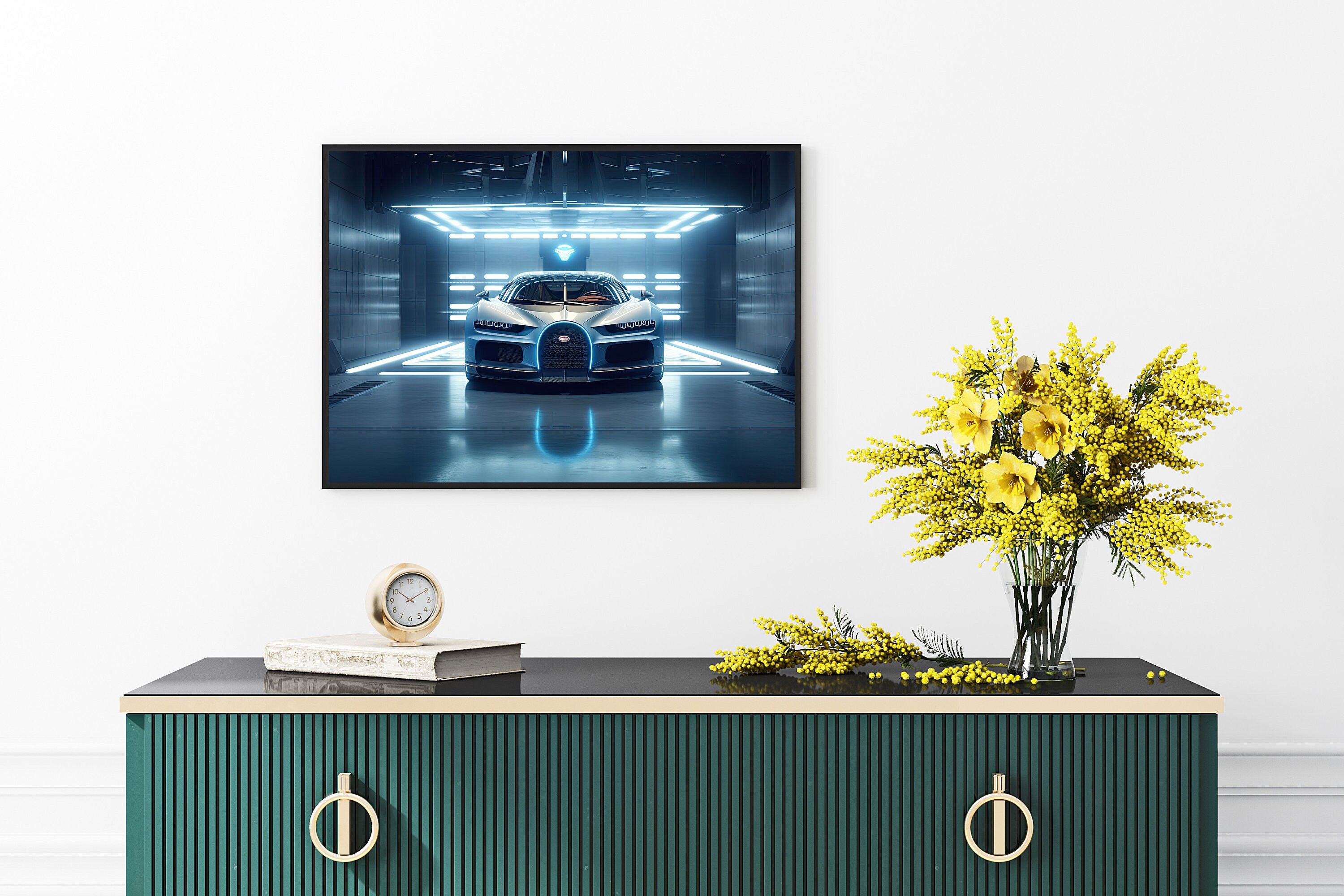 Bugatti Chiron Poster Print Metal Framed Poster Bugatti Chiron Print ...