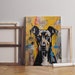 Black and Tan Dog Portrait: Graffiti Pop Art Rolled Canvas - Etsy