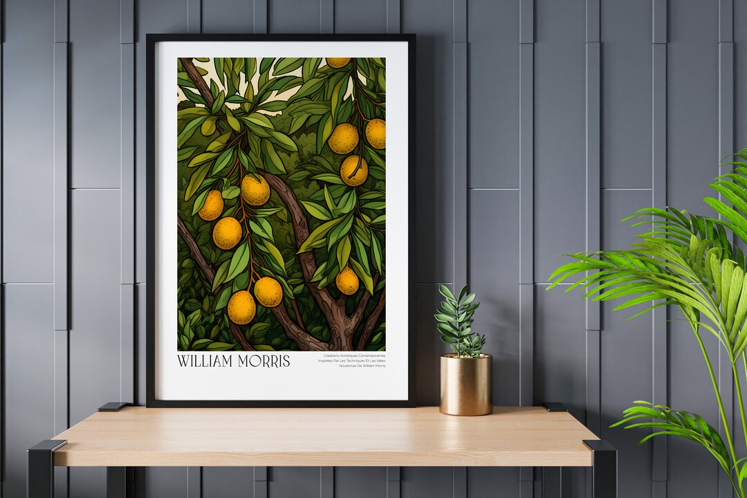 Framed William Morris Orange Tree Poster Wall Art Botanical Museum ...