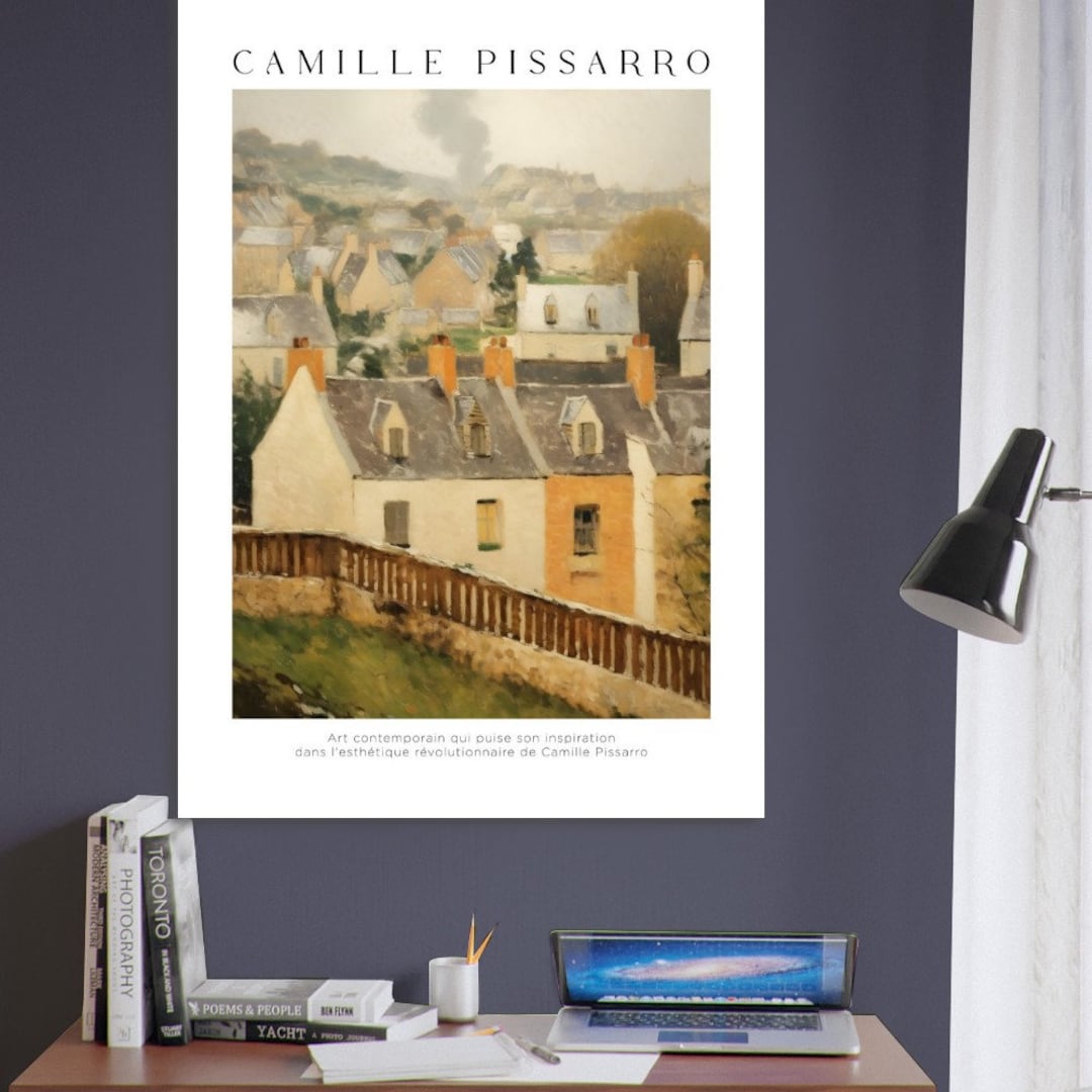 Camille Pissarro Town Landscape Poster Print Gallery Wall Art Museum ...
