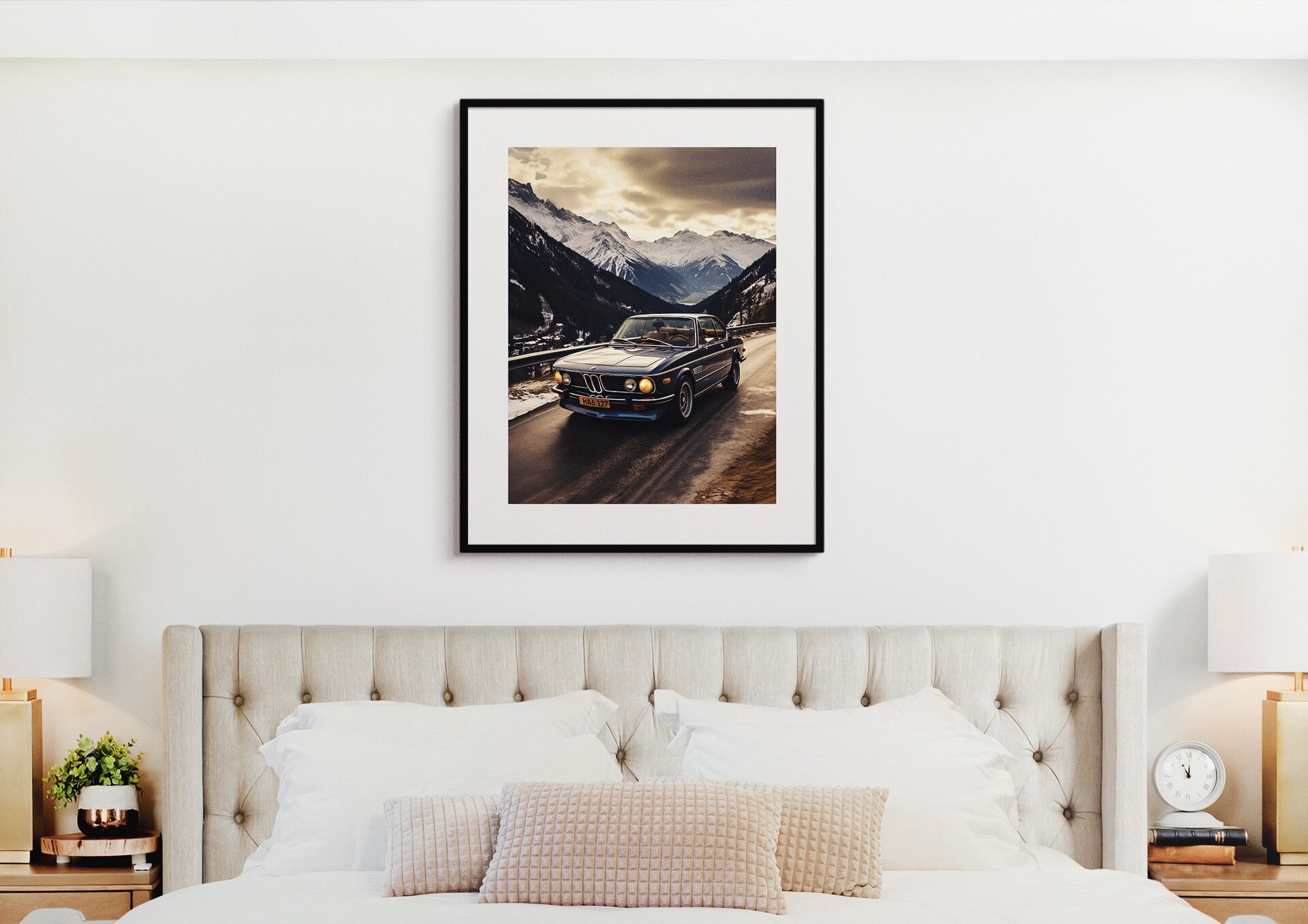 1972 BMW CSL: Stunning Blue Iconic Car Poster Print Classic - Etsy