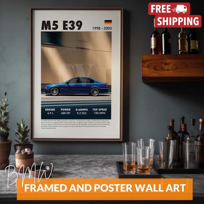 Bmw E39 Poster Digital - Etsy
