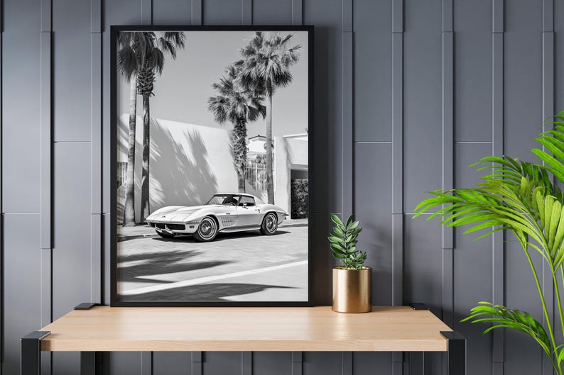 Chevy Corvette C3 Poster Print: Classic American Sports Car Wall Art - Etsy