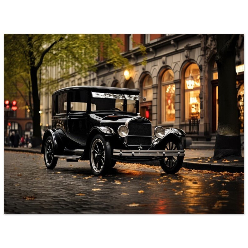 Vintage Ford Model T Poster Historical Auto Aesthetic Car Posters ...