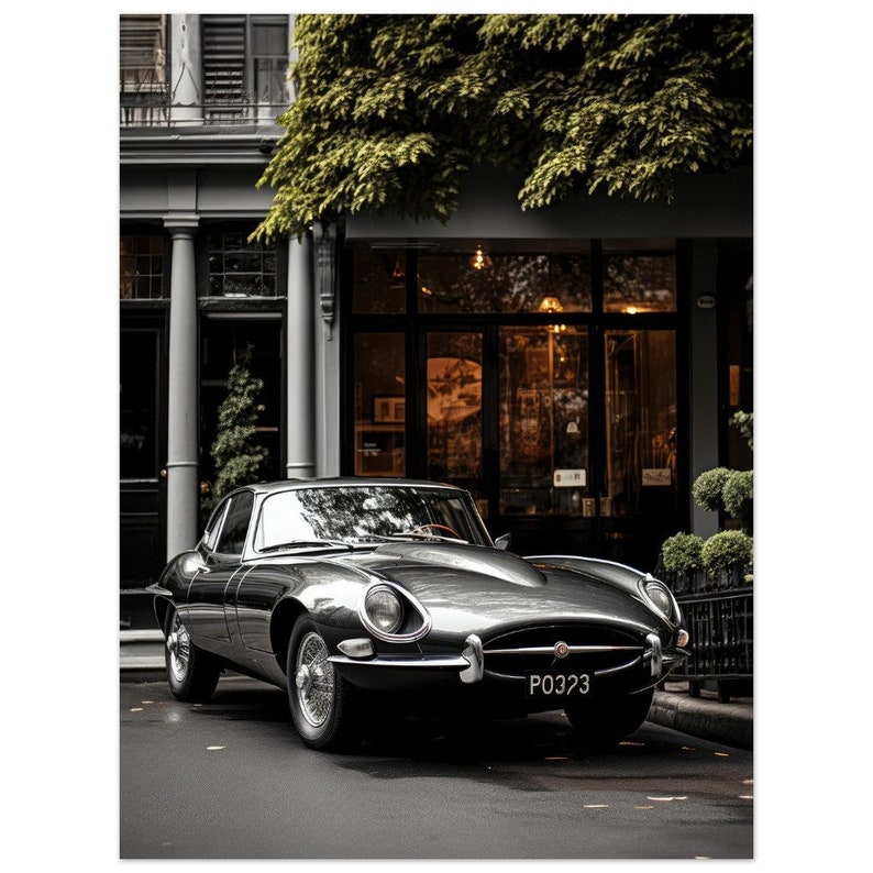 1961 Jaguar E Type Poster Aesthetic Car Poster Elegant - Etsy