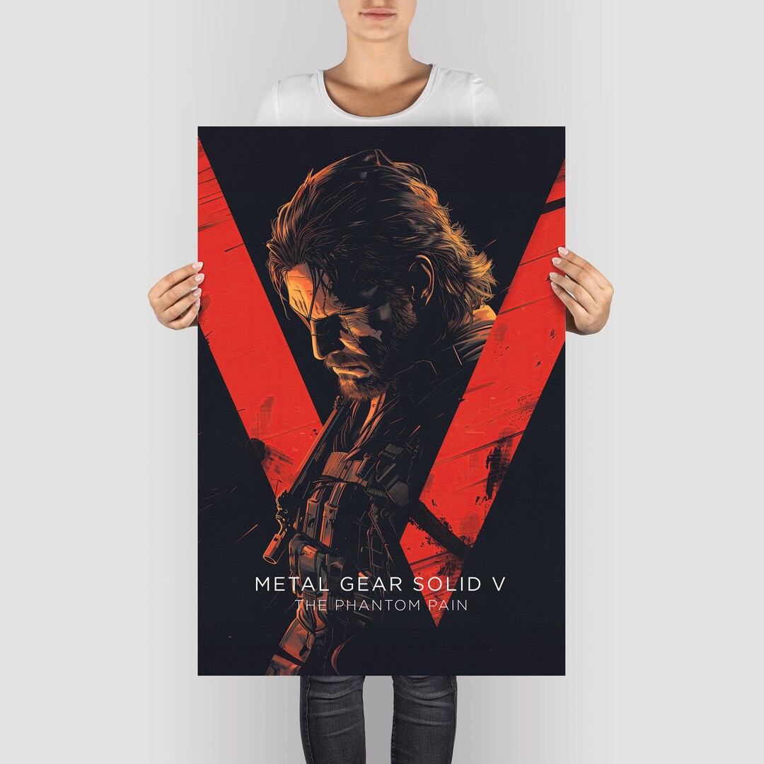 Metal Gear Solid V Snake Poster, MGS Big Boss Video Game Art Free ...