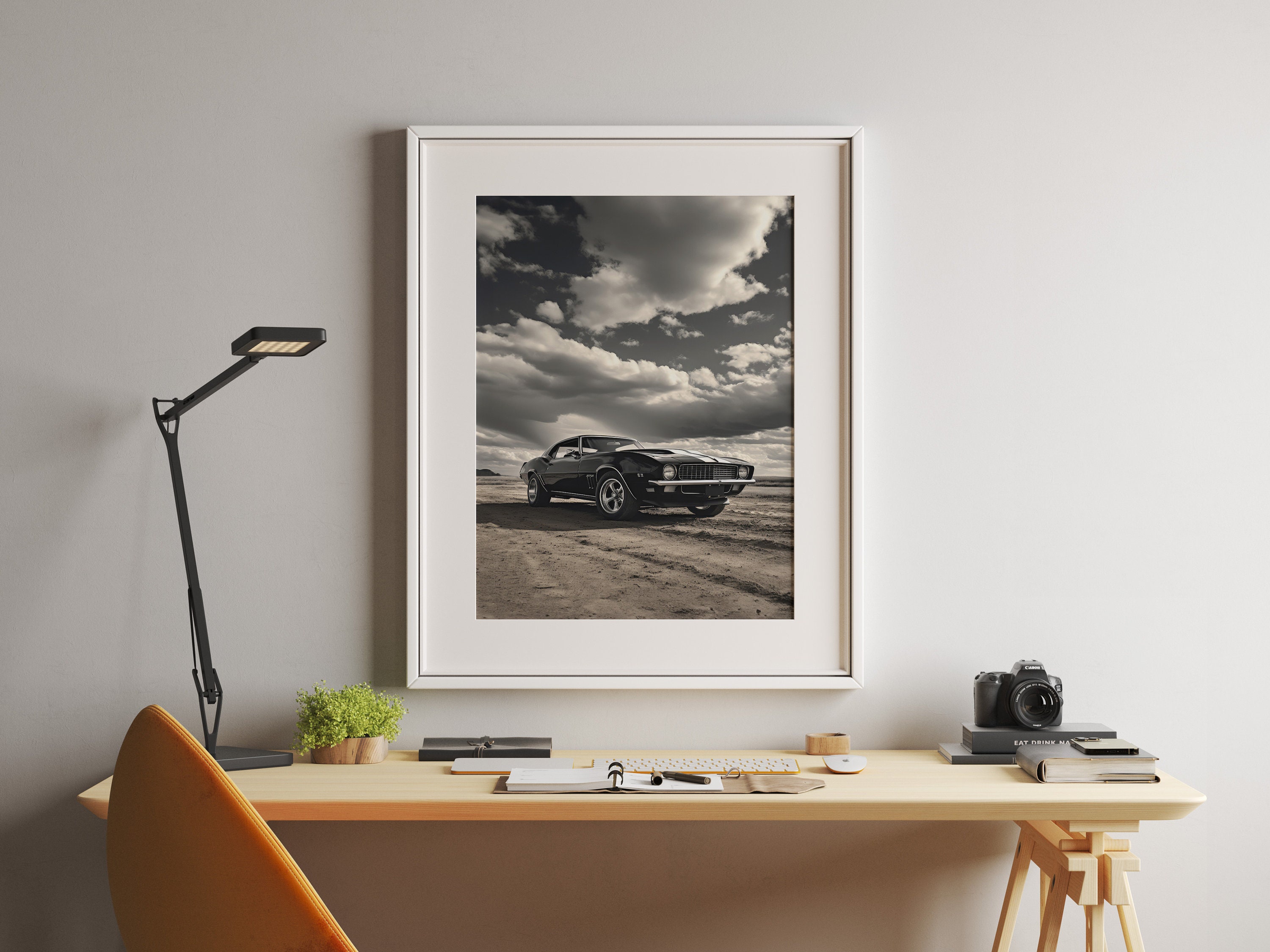 Epic 1970 Chevrolet Camaro Beach Poster Print, Original Car Posters ...