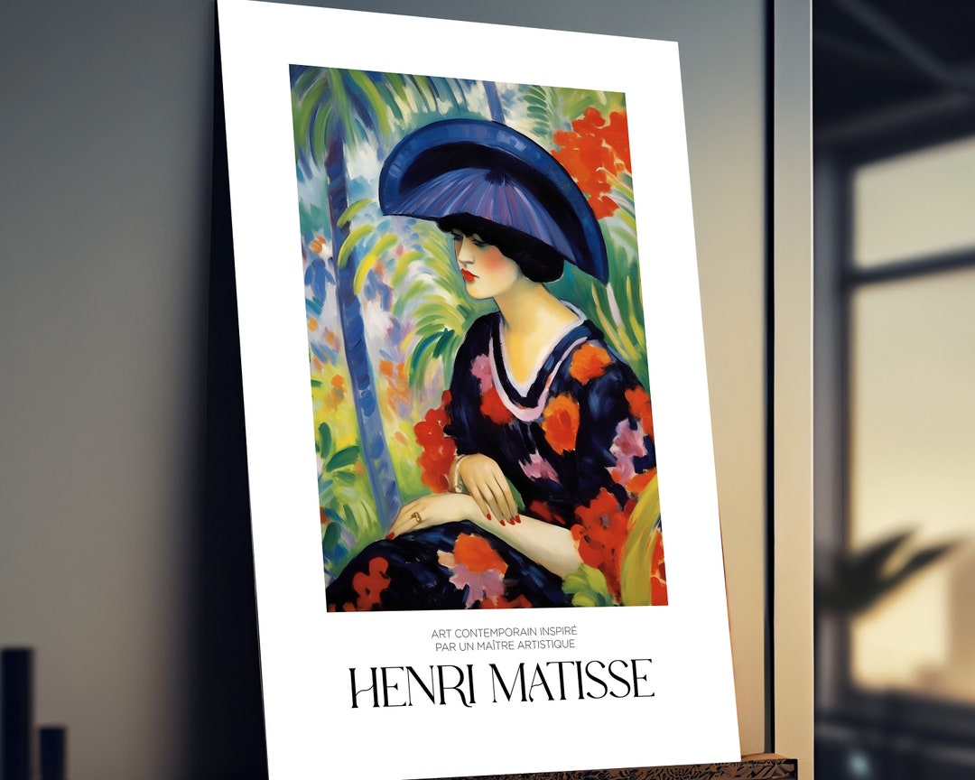 Matisse Woman Poster Exhibition Portrait Print Artist Gallery Wall Art ...