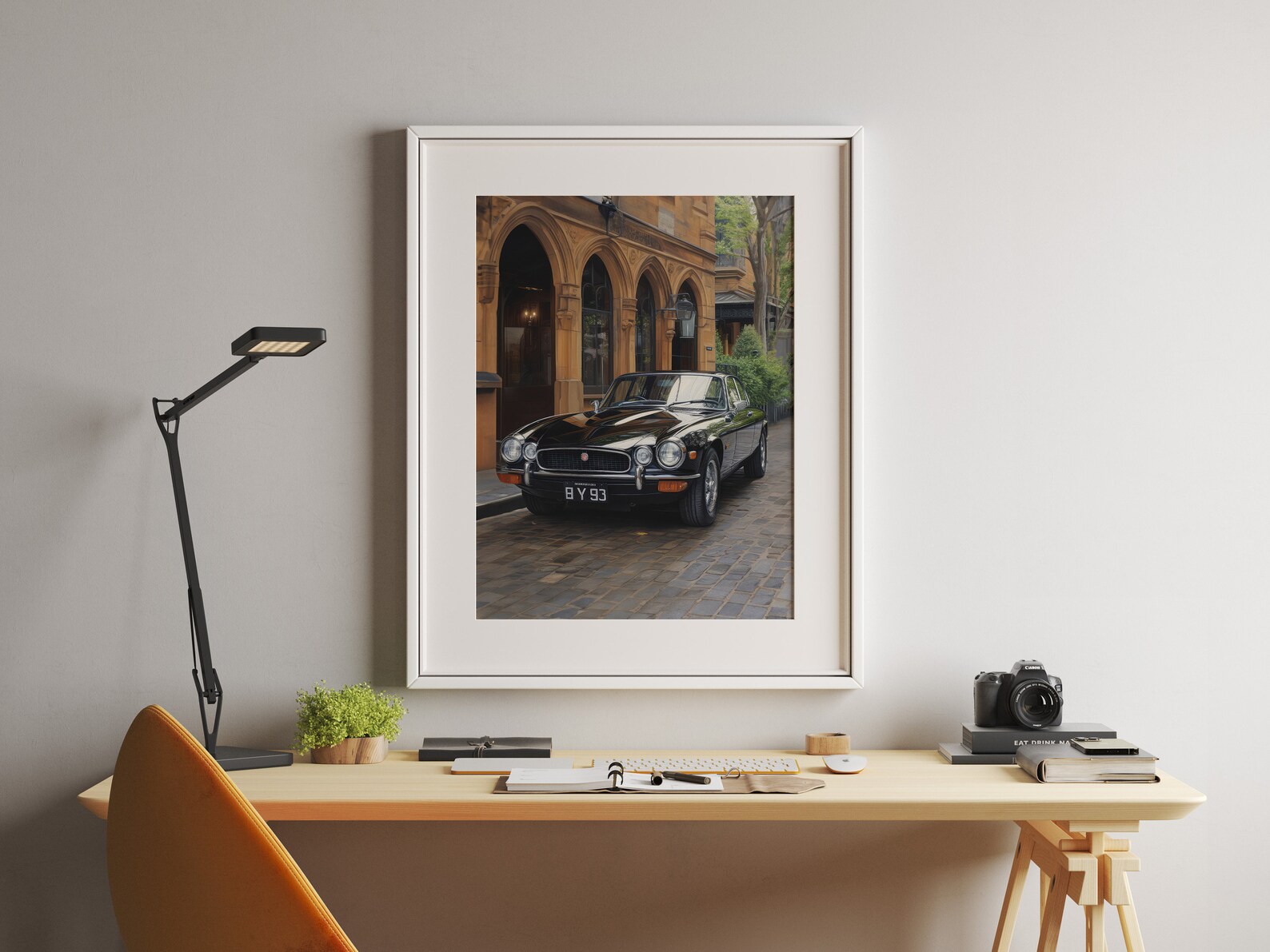 1989 Jaguar XJS Classic Car Poster, Exotic Car Wall Art, Jaguar Car ...