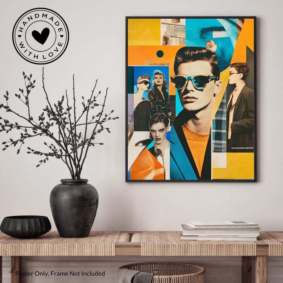 90's Collage Fashion Wall Art Poster Moodboard Print Vintage Visual ...
